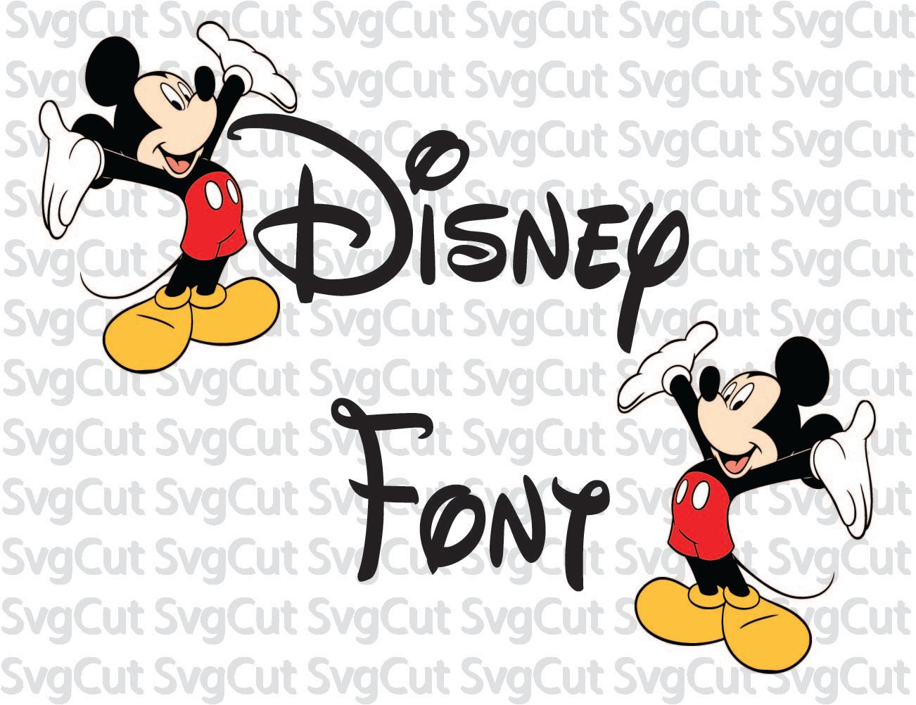 Disney fuente SVG Disney Letras alfabeto DXF fuente de | Etsy