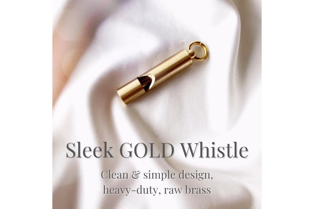 Whistle | Gold Raw Brass | Heavy-duty & High Quality Whistles for ...