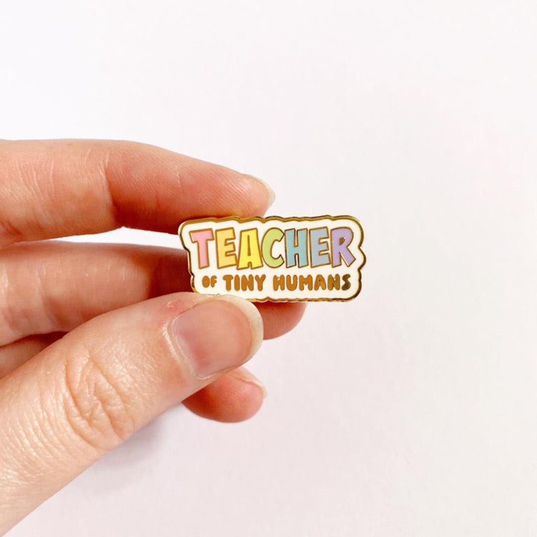 Enamel Pin | Teacher of Tiny Humans | Small Lapel Pin for Teachers ...