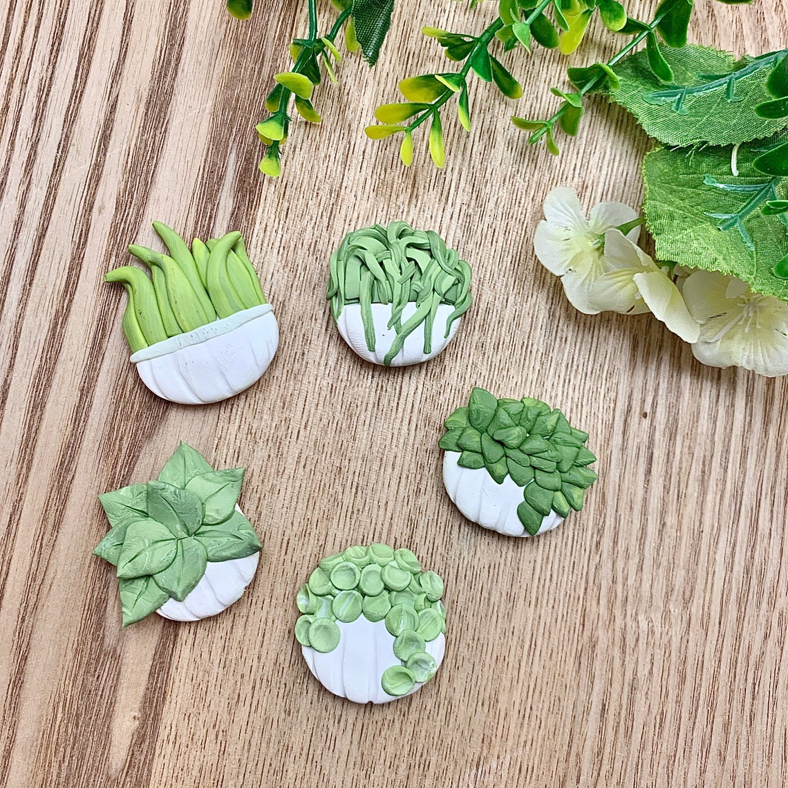 Plant Lover Fridge Magnets Succulent Green Greenery Plant - Etsy