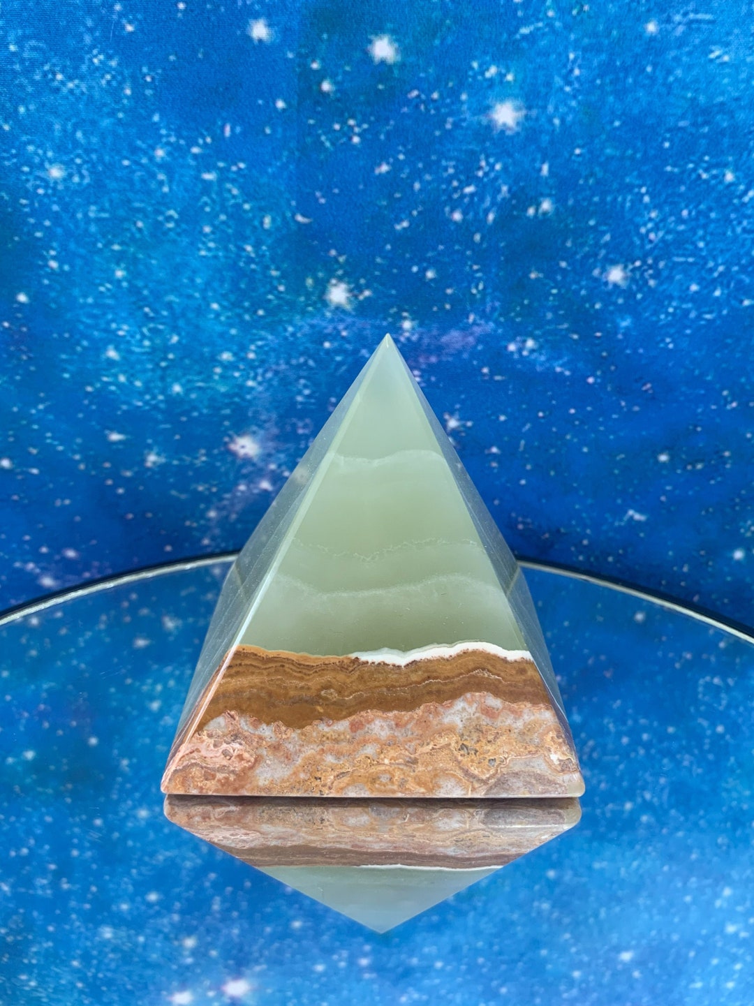 Green Onyx Pyramid - Etsy