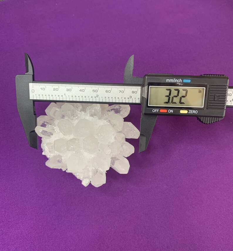 White Clear Quartz Crystal Cluster - Etsy