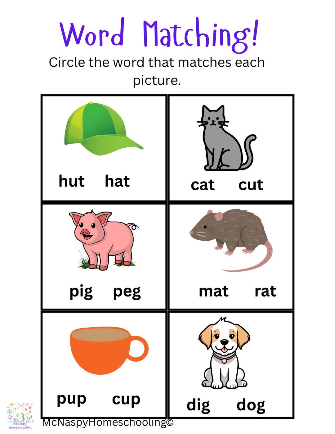 Word Matching! - Etsy