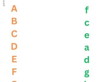 Matching Letter Stockings Adapted Book-uppercase/lowercase Letters ...