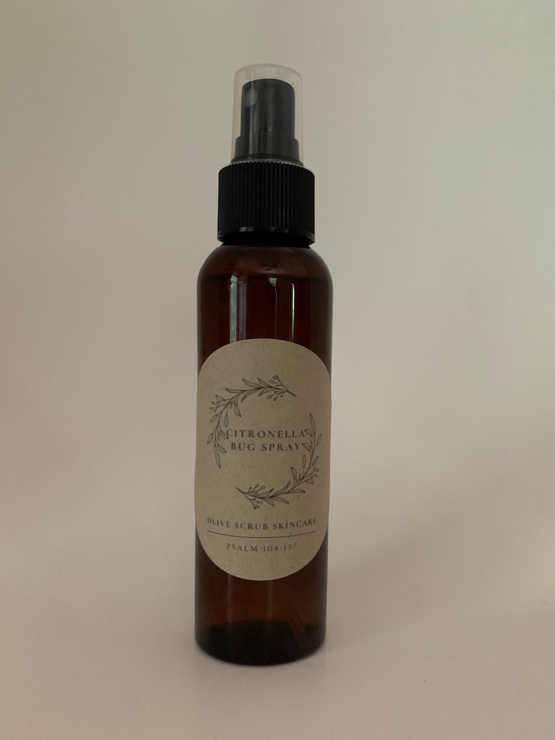 Citronella Insect Repellent Amber Spray Bottle 4oz - Etsy