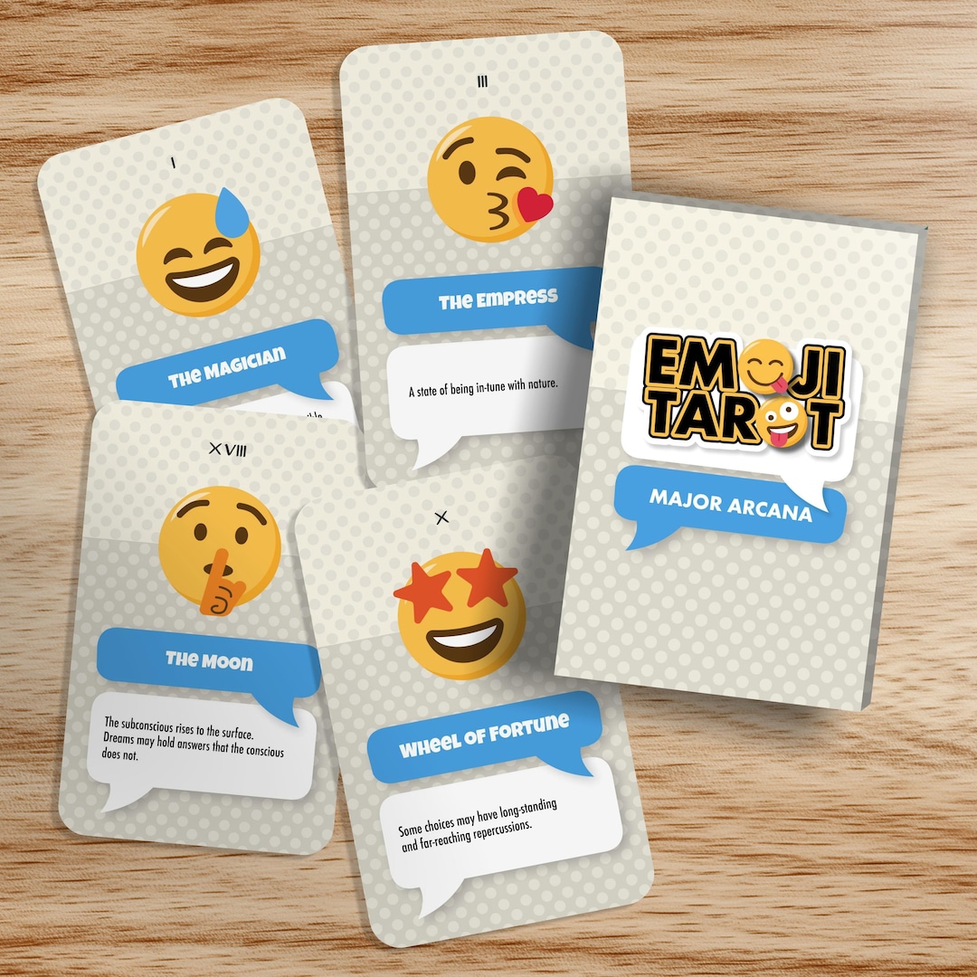 Emoji Tarot – 22 Major Arcana - Fun and Modern Tarot Deck for ...