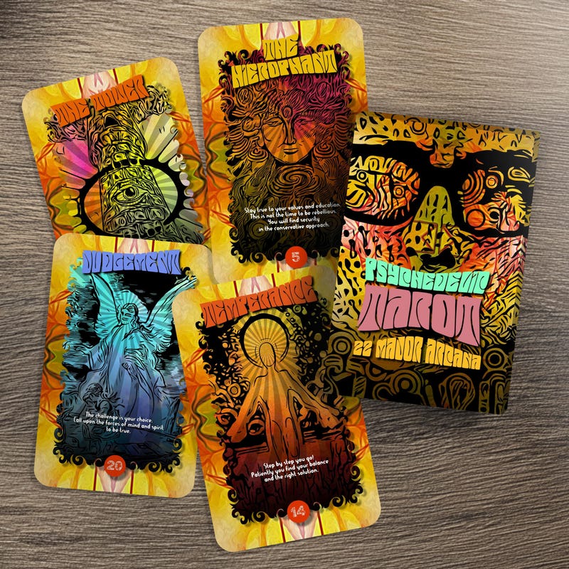 Psychedelic Tarot - Etsy