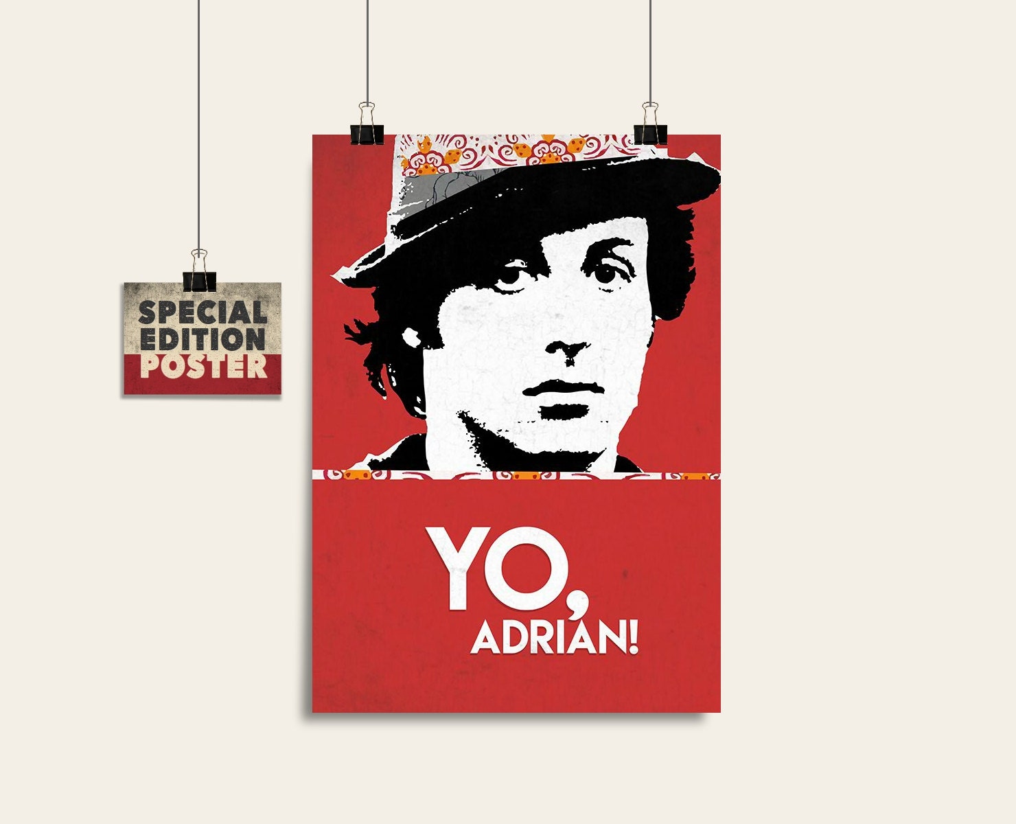 Yo Adrian Rocky Minimalist poster Digital download Movie | Etsy