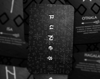 Golden Runes Oracle Norse Cards 24 Cards Oracle Oracle - Etsy