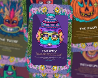 Alcohol Tarot Major Arcana English German Spanish | Etsy