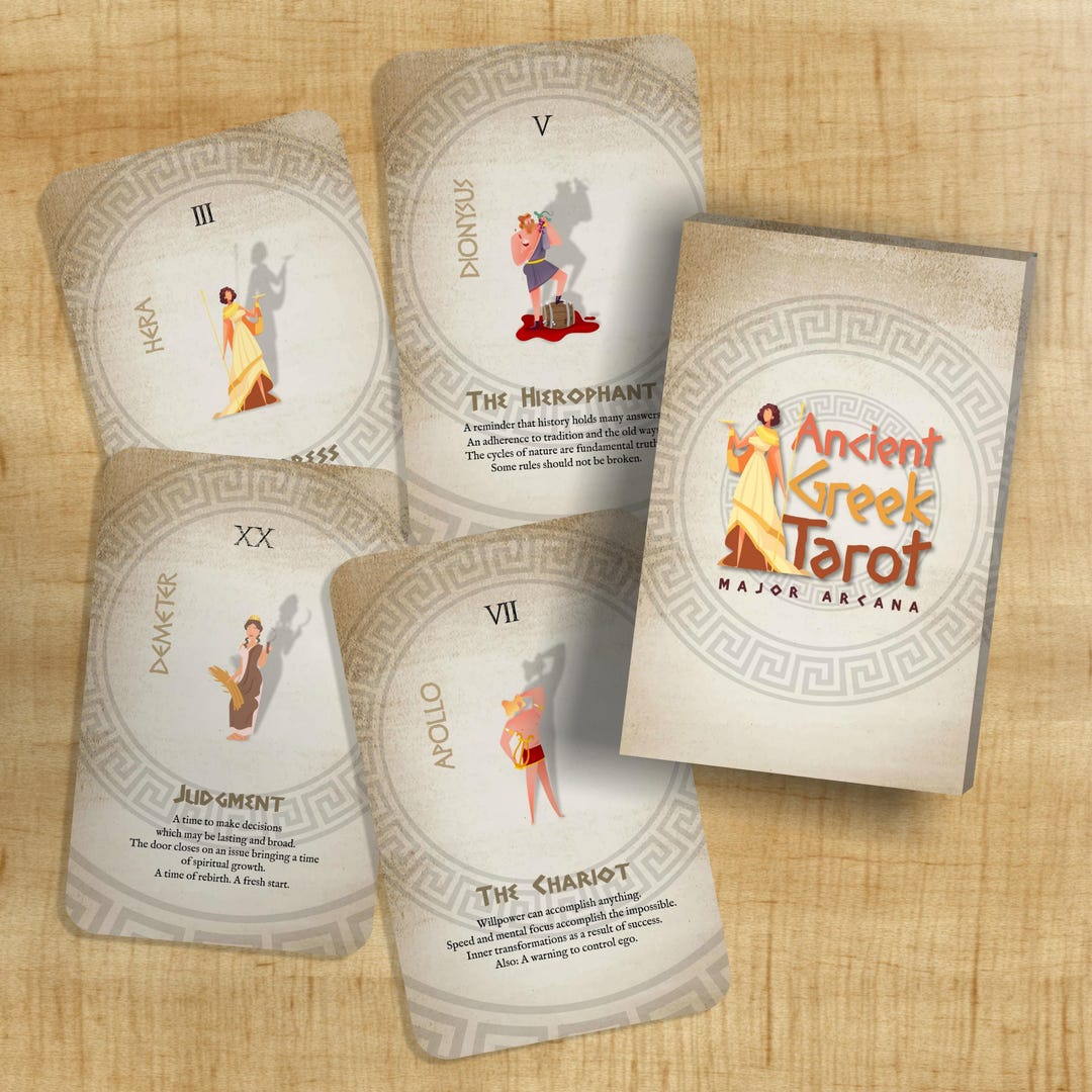 Ancient Greek Tarot – Major Arcana – Tarot Deck With Gods, Heroes ...