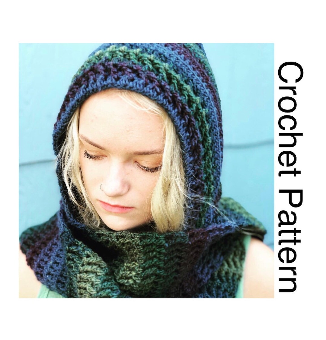 CROCHET Pattern/hooded Scarf Crochet Pattern/the Forba Hooded Scarf ...