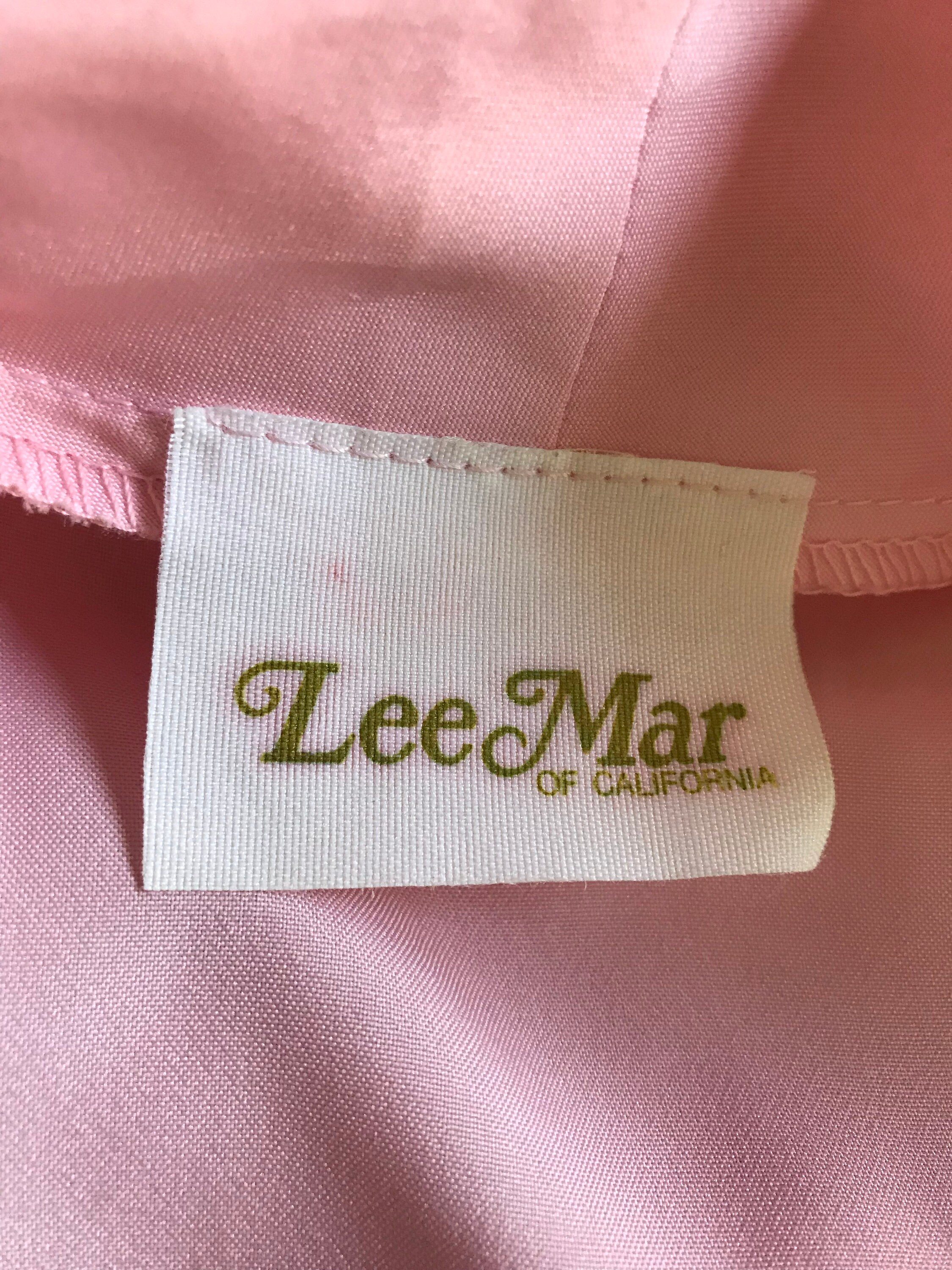 Vintage Lee Mar of California Pink Button Down Blouse With - Etsy