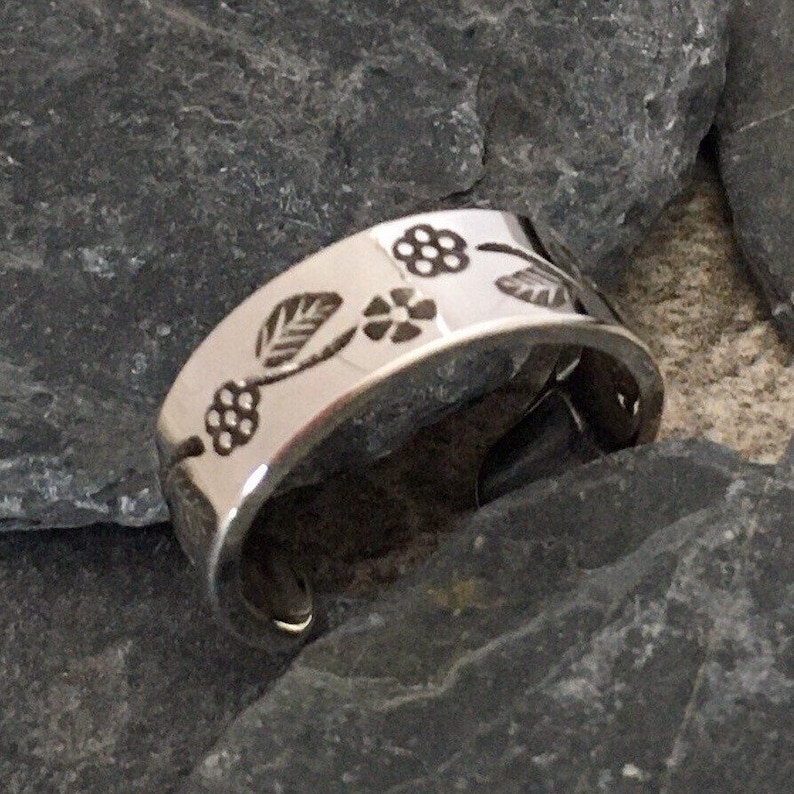 Toe Rings Sterling Silver Adjustable Toe Ring Flower Toe - Etsy