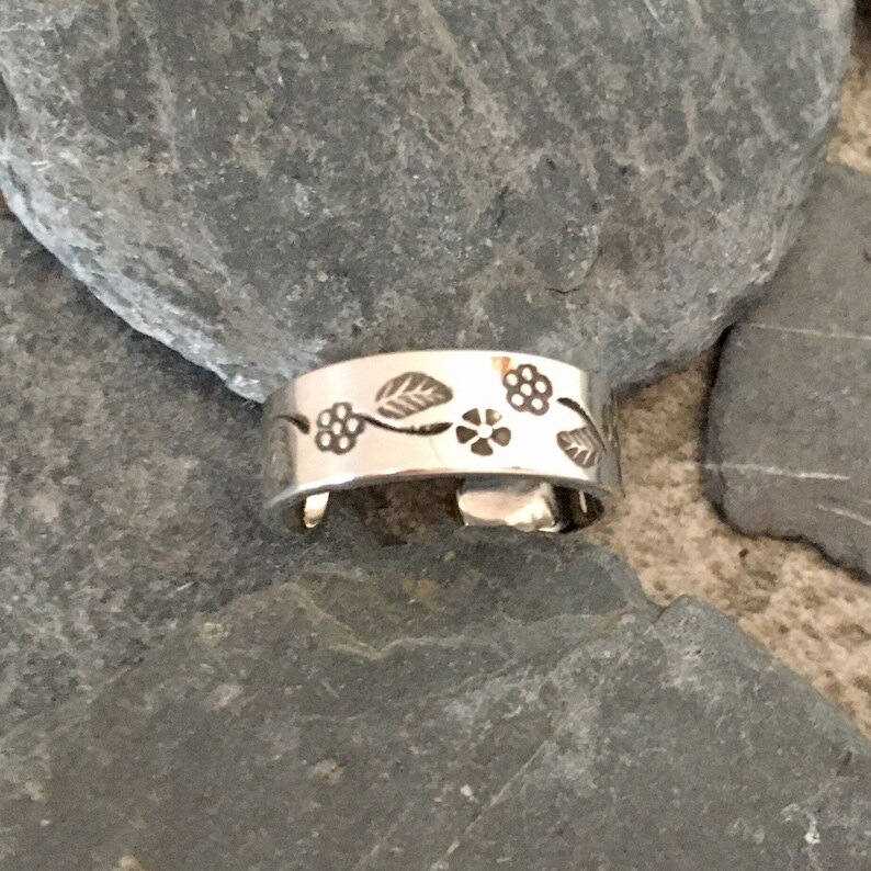 Toe Rings Sterling Silver Adjustable Toe Ring Flower Toe - Etsy