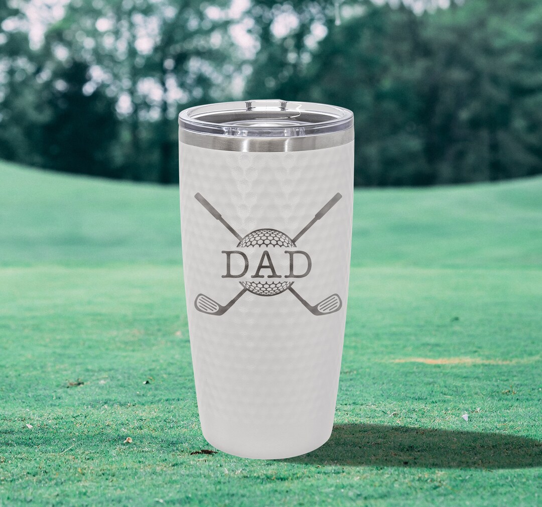Golf Ball Dimple Tumbler, Laser Engraved Golfer Gift, Golf Ball Dimpled ...