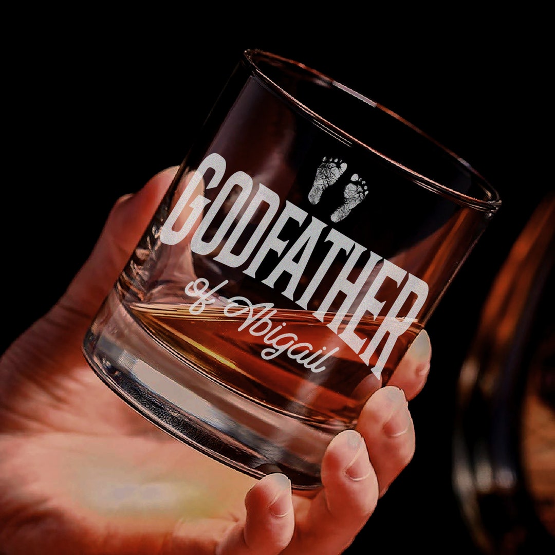 Custom Godfather Whiskey Glass, Special Godparent Gift, Communion ...