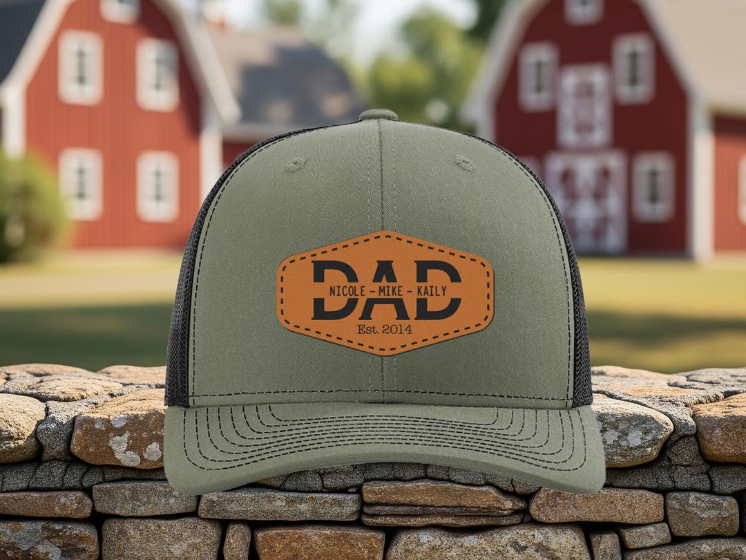 Personalized Dad Hat With Names, Custom Grandpa Hat for Men, Fathers ...