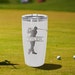 Golf Ball Dimple Tumbler, Laser Engraved Golfer Gift, Golf Ball Dimpled ...
