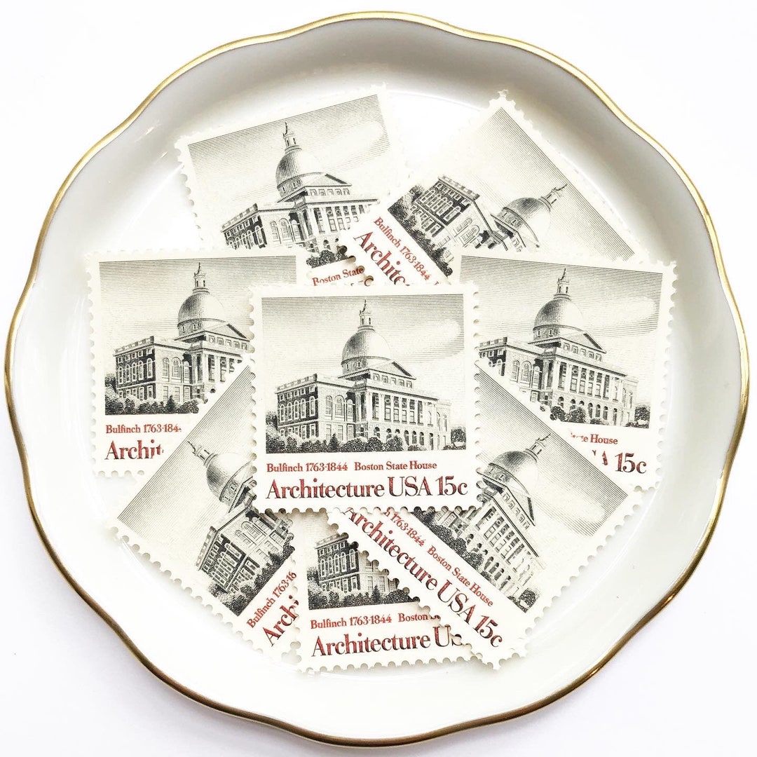 Boston Postage Stamp for Snail Mail, Letters, Penpals // Vintage 1970s ...