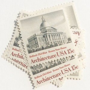 Boston Postage Stamp for Snail Mail, Letters, Penpals // Vintage 1970s ...