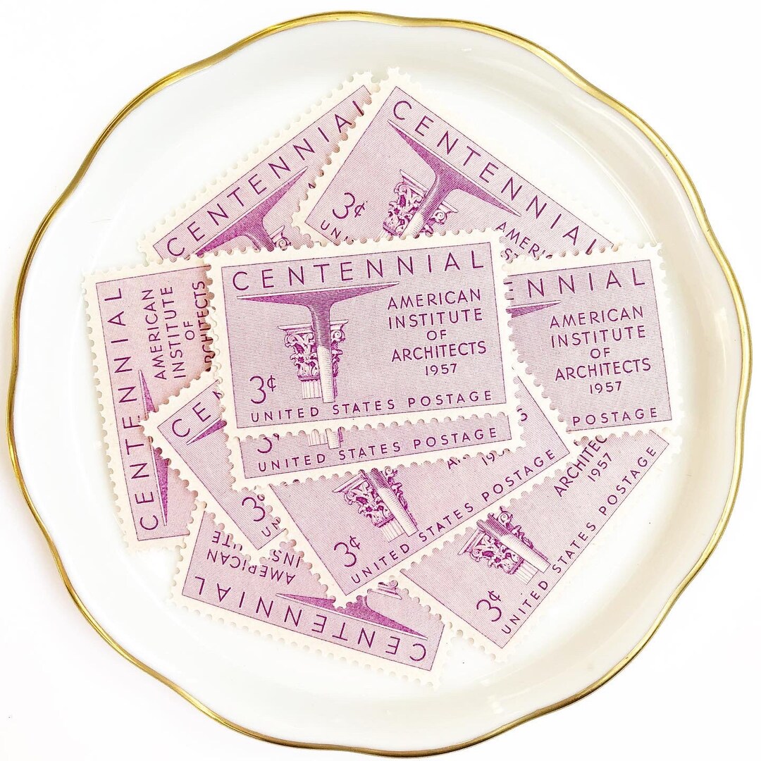 Pink Vintage Postage Stamps for Snail Mail, Penpals and Wedding ...