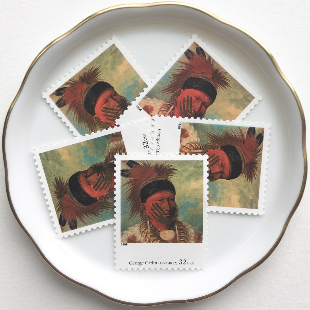Native American Unused Postage Stamps for Wedding Invitations and ...