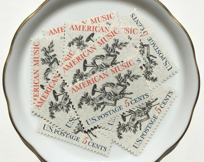 Music Vintage Unused Postage Mail Stamps USPS // American - Etsy