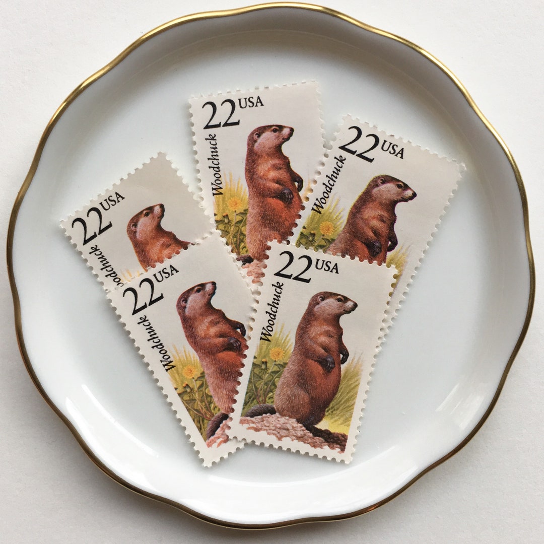 Beaver Postage Stamp for Wedding Invitations and Snail Mail // Vintage ...