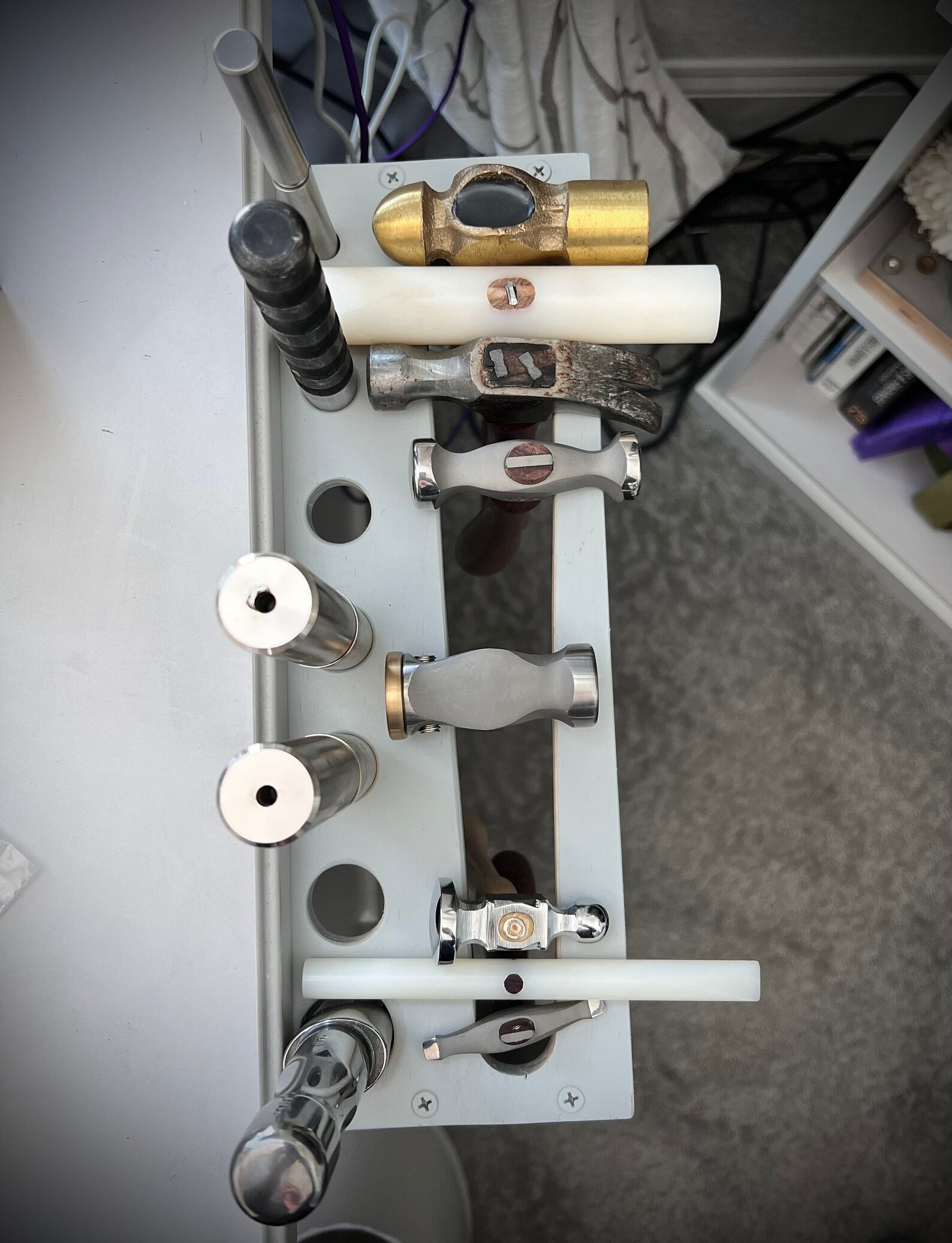 Wood Hammer and Mandrel Storage Rack - Etsy UK