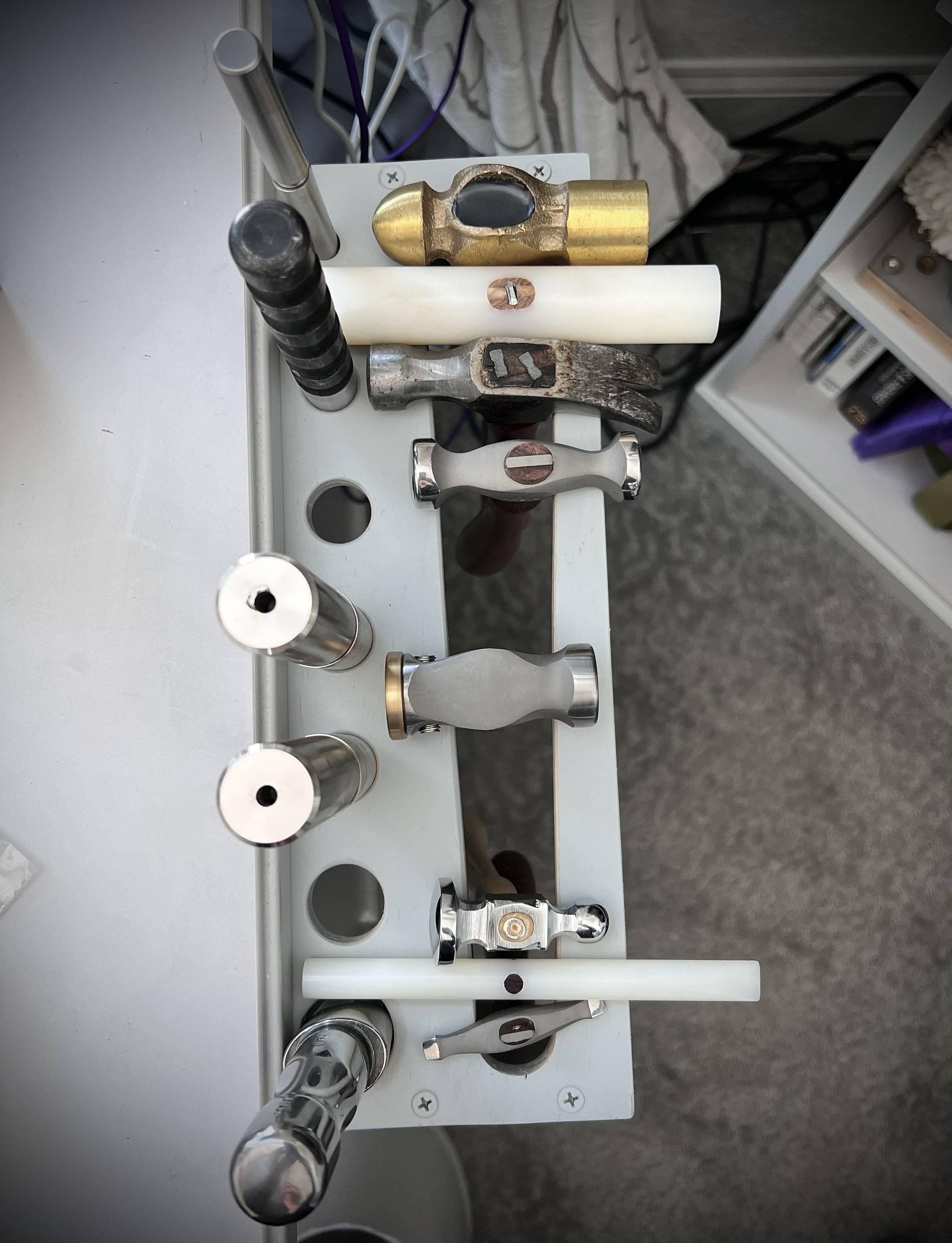 Wood Hammer and Mandrel Storage Rack - Etsy UK