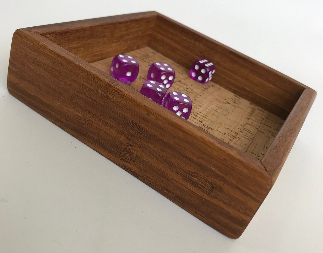 Bamboo DICE TRAY for Yahtzee / Dnd / Bunco / Other Games - Etsy