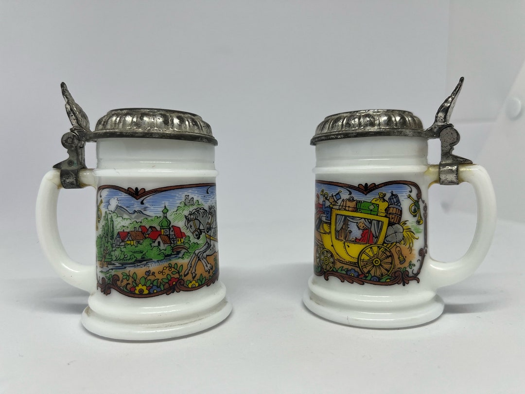 Pair of Original Schnapps Mini Steins - Etsy