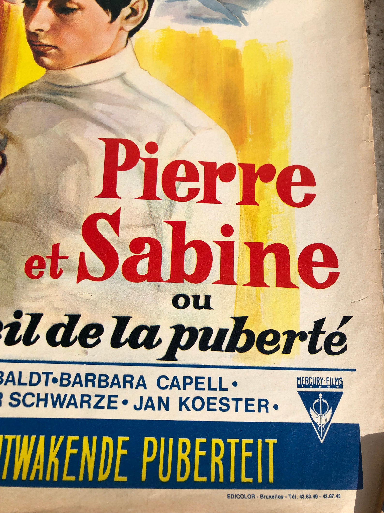 1968 German Film Poster Pierre & Sabine - Etsy