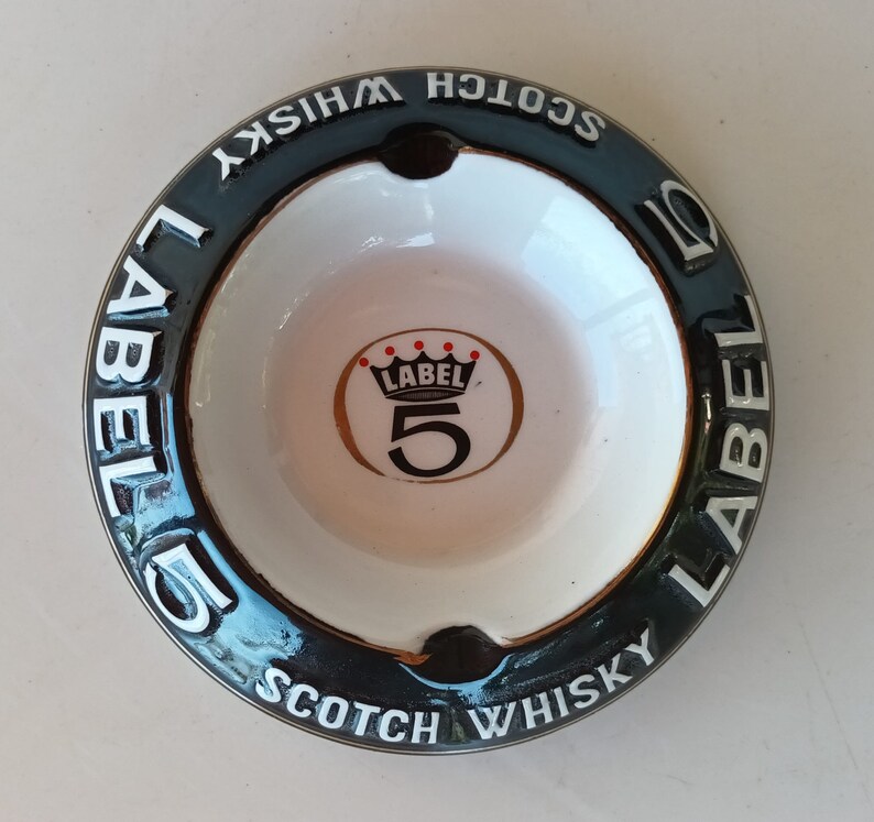 Label 5 Ceramic Ashtray - Etsy