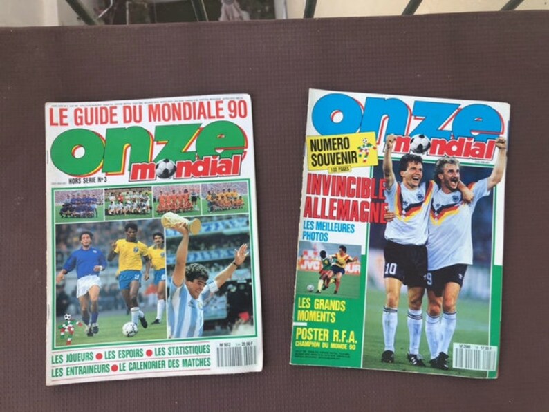 Italy'90 Magazines Onze Mondial From World Cup Italy 1990 - Etsy