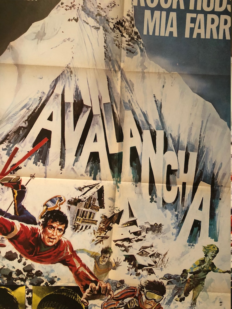 Original Avalanche Poster 1978 - Spanish - Etsy