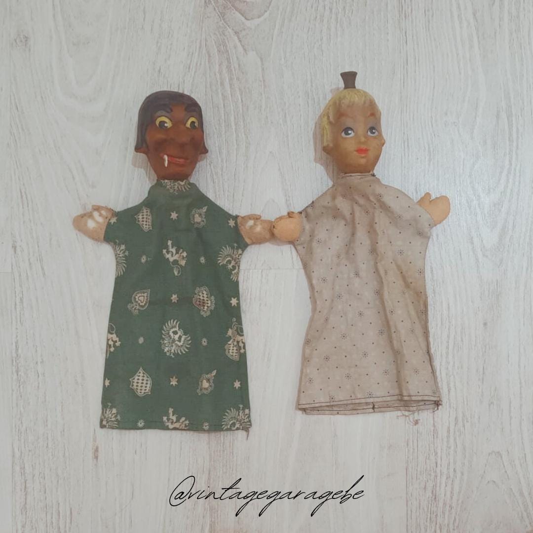 Vintage 50s Punch & Judy Puppets - Etsy