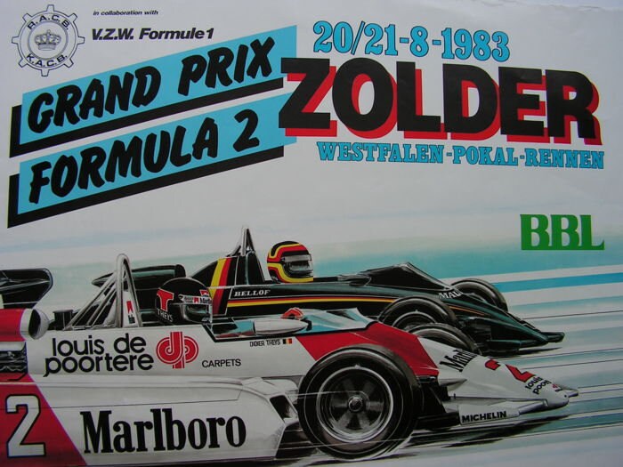 1983 Zolder GP F2 Poster - Etsy