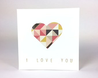 I love you mom card | Etsy