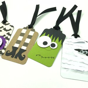 Halloween Tags - Mummy - Witch - Frankenstein - Batty for You Bats ...