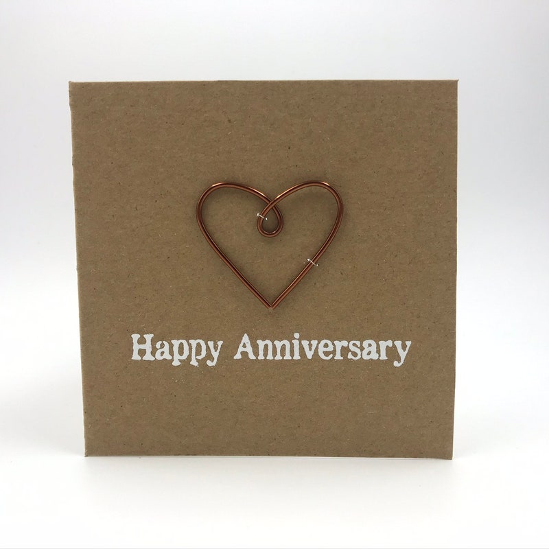 Anniversary Linen Card - Etsy