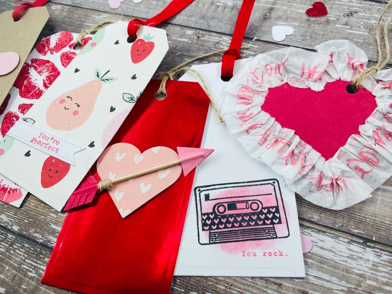 Valentine's Day Tags Treat Bag Gift Labels You Rock - Etsy