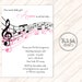 Music Notes Invitation Musical Party Sheet Music Invitation | Etsy
