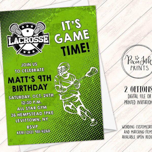 Lacrosse Party - Etsy