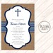 Communion Invitation Boy 1st Communion Invitation First Holy | Etsy