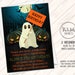 Ghost Invitation, Halloween Party Invitations, Boo Party Invitation ...