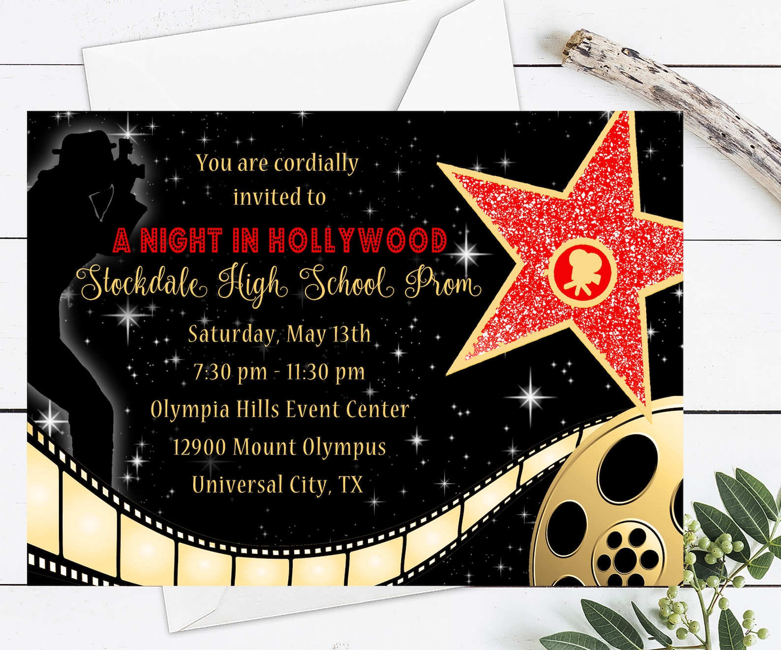 Prom Invitation Red Carpet Prom Invitation Red Carpet High - Etsy