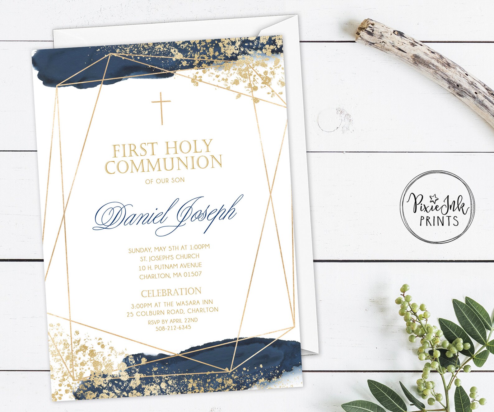Communion Invitations Holy Communion Invitation Boy First - Etsy
