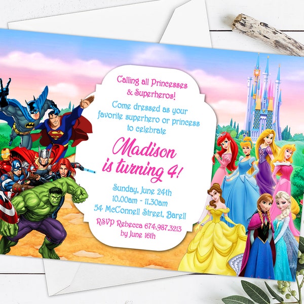 Split Invitation - Etsy